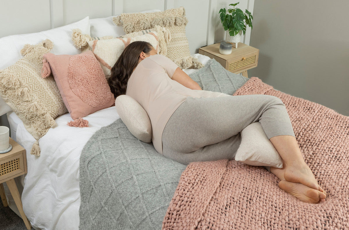 Dreamgenii Pregnancy, Support and Feeding Pillow in Beige Marl | Baby Central – DreamGenii