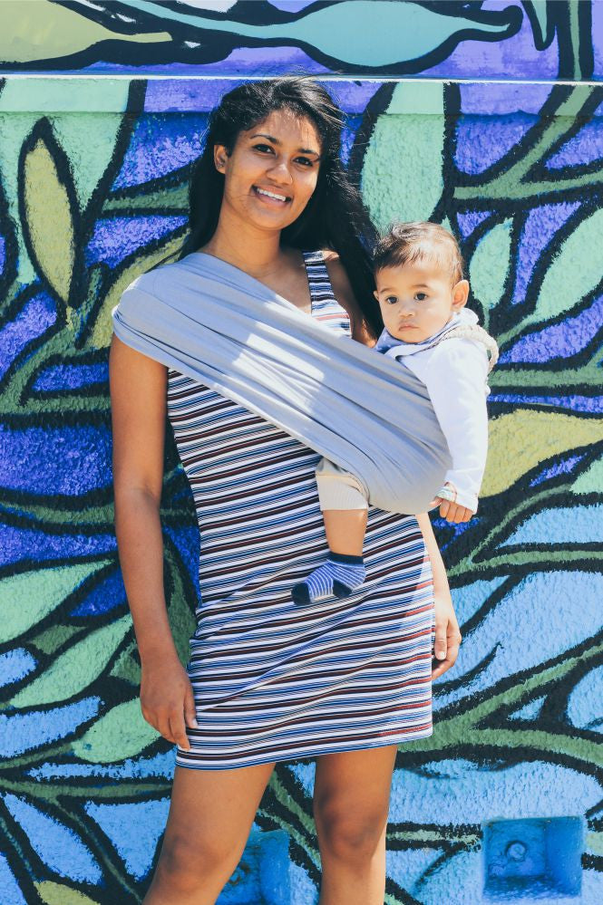 dreamgenii SnuggleRoo Baby Carrier Light Grey, at Baby-Central – DreamGenii